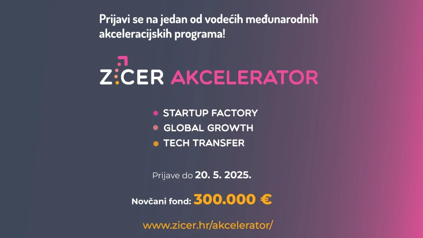 Otvorene su prijave za ZICER-ove nove akceleracijske programe, a ...